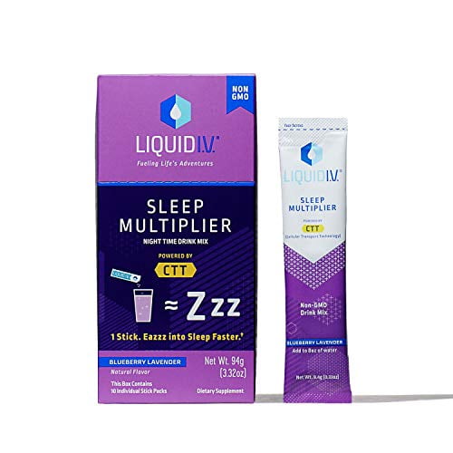 Liquid I.V. Sleep, Clean Sleep Support, Fast Acting, Natural Melatonin ...