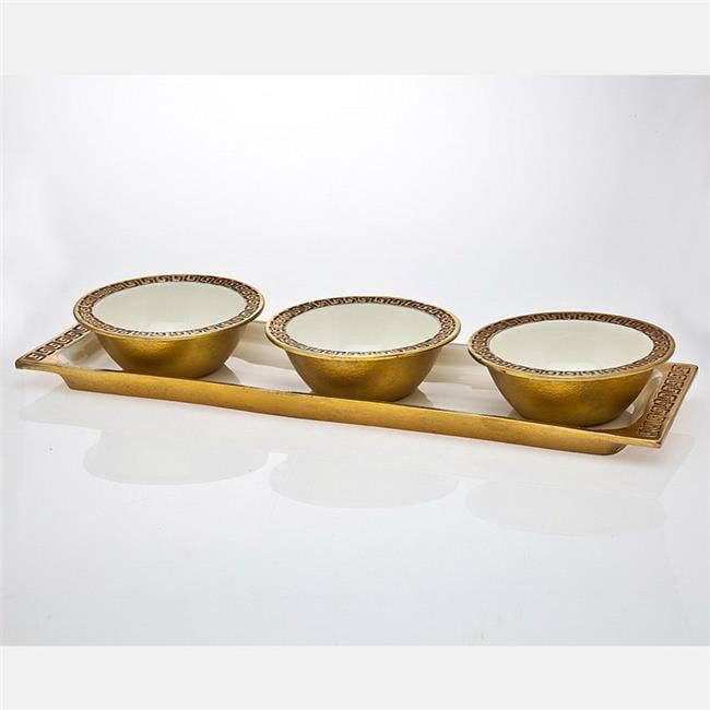 Godinger 95600 Greek Key 4 Relish Serving Set | Walmart Canada