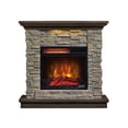 Duraflame Austin Infrared Heater Electric Fireplace Mantel - Smoky Gray ...