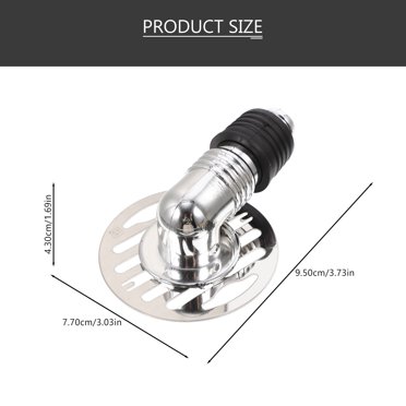 Uxcell Washing Machine Drain Hose, 15mm ID 88mm Length Elbow Corrugated ...