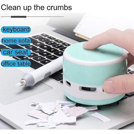 Ssxjv Mini Crumb Vacuum Cleaner Portable Desktop Sweeper Handheld ...