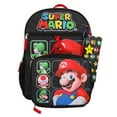Super Mario Bros Character Grid 16" Youth 5-Piece Backpack Set ...