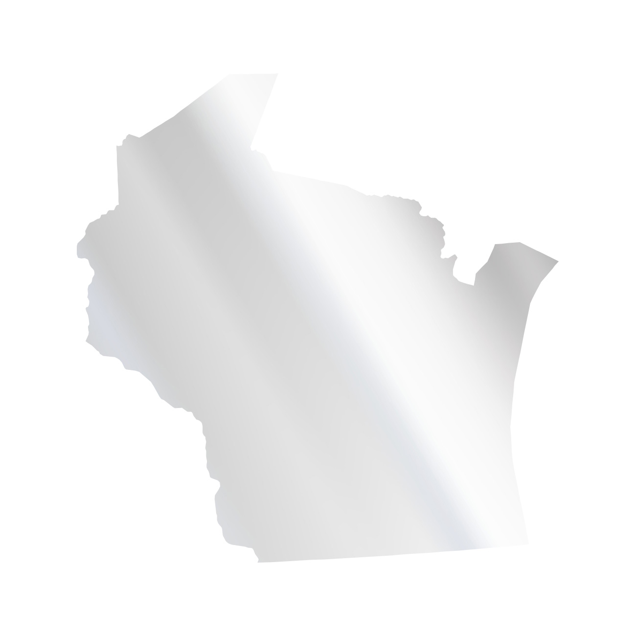 Wisconsin Shaped Sticker Decal Die Cut - Self Adhesive Vinyl ...