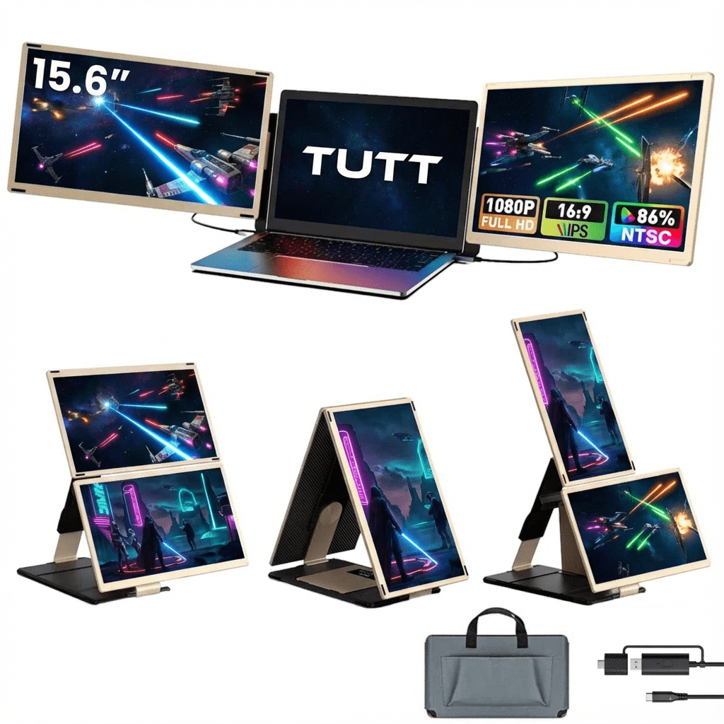Click here for Tutt 15.6 Fhd Portable Monitor - S6 Triple Screen... prices