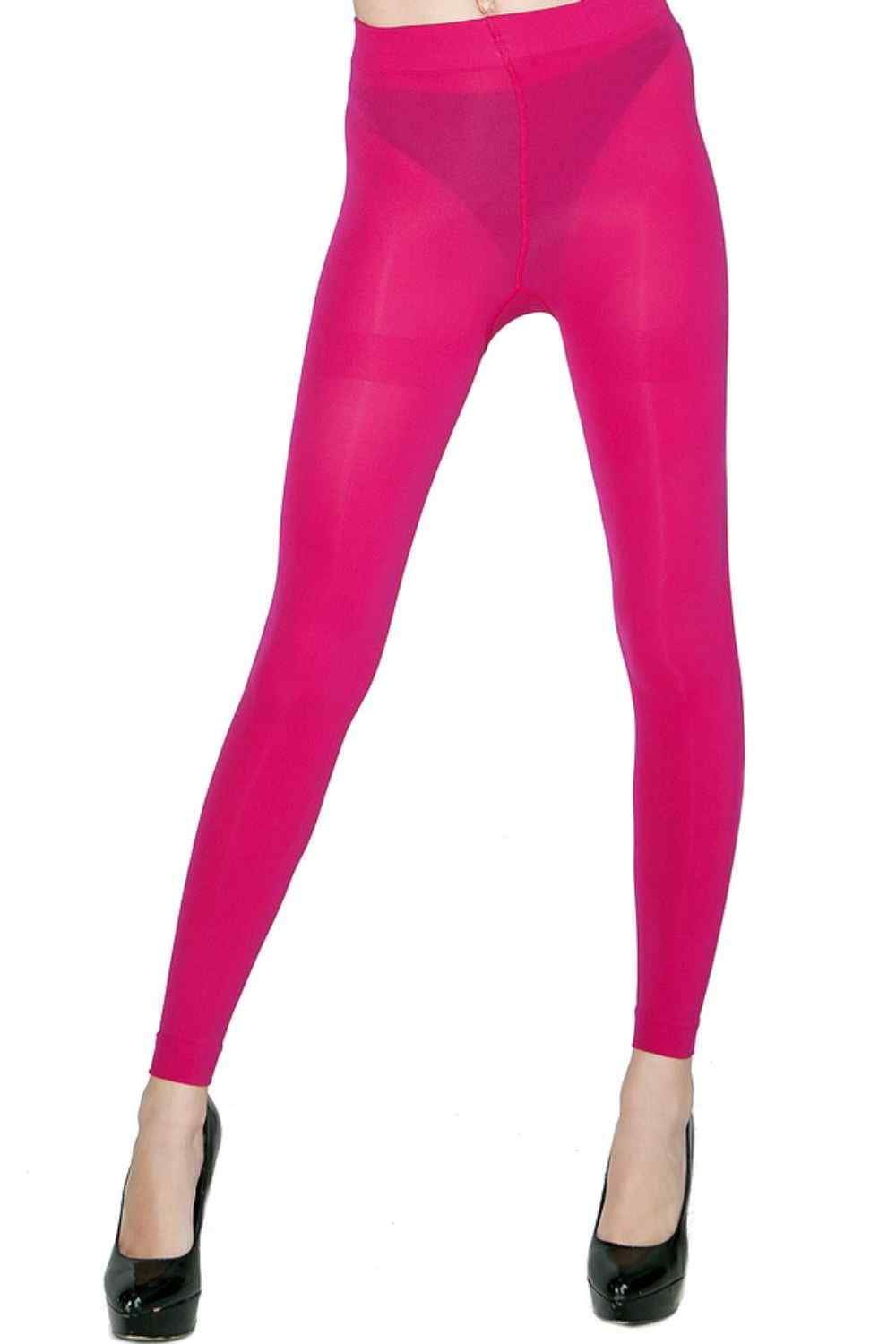Women's Slim Dress Leggings Footless Thights, Raspberry - Walmart.com