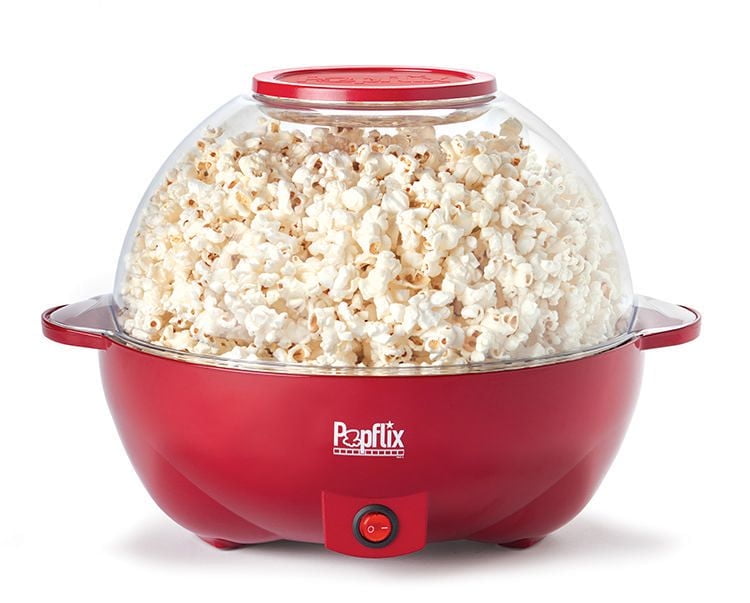 Popflix™ cinema-style dome electric 25 cup popcorn popper, Popflix ...