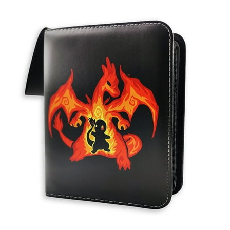 Pokemon Trading Card Binder Holder 50 Page TCG 400-Slot Poncho Pikachu ...