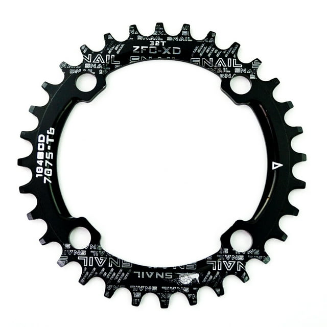 30-52T 104BCD Narrow Wide MTB Chainring, Single Speed Round Oval AL7075 ...