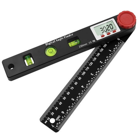 SHTKUYING Digital Angle Ruler Protractor Spirit Level Ruler Digital ...