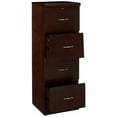 4 Drawer Vertical Wood Lockable Filing Cabinet, Espresso - Walmart.com