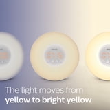 Philips Wake-Up Light, Sunrise Simulation, Bedside Lamp, Snooze, HF3500 ...
