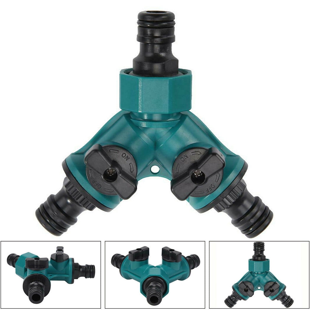 2 Way Hose Pipe Splitter Connector Adaptor Garden Hose Splitter ...