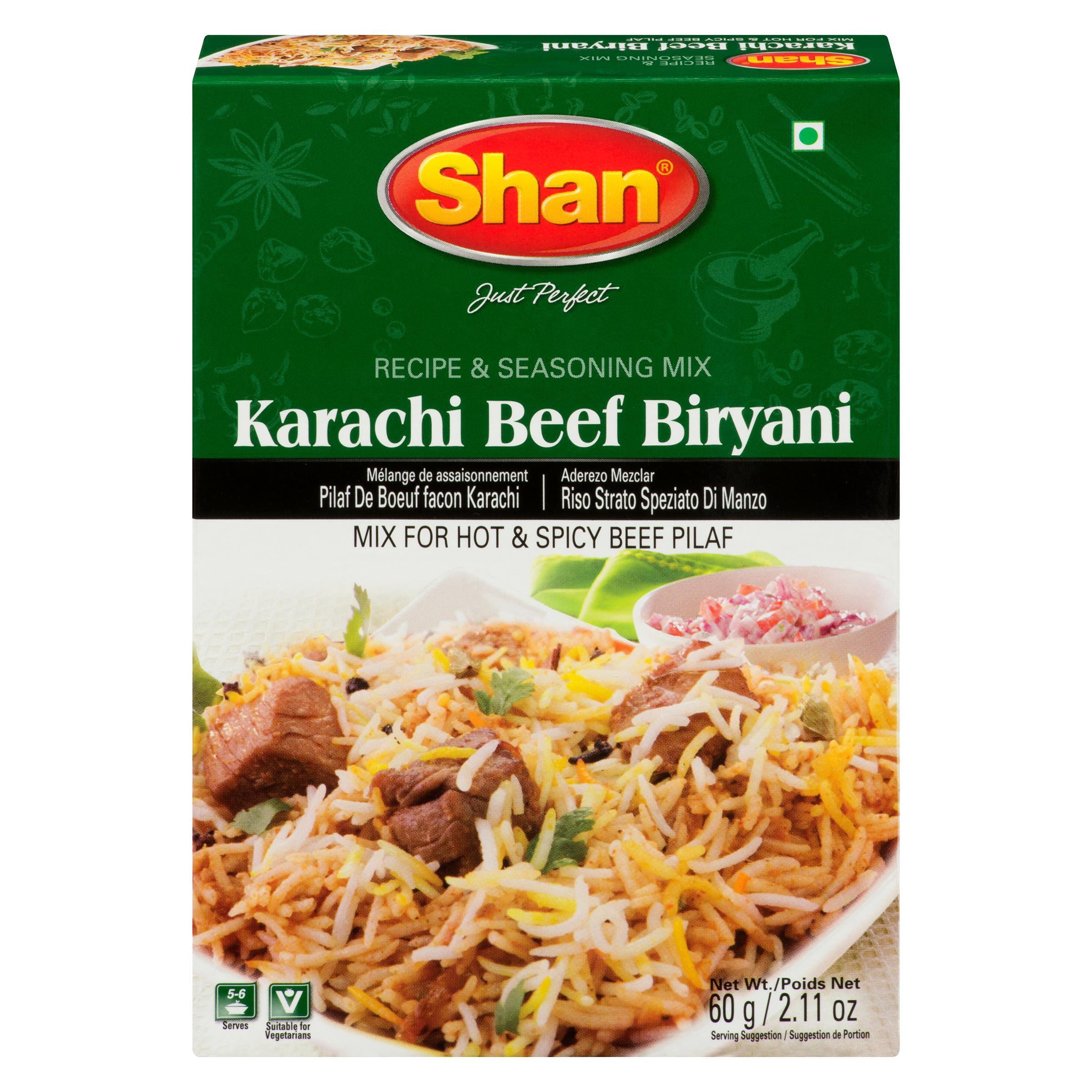 Shan Beef Biryani Masala Mix 2.11 oz (60g) - Authentic Biryani Spice ...
