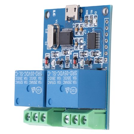 Controller Relay Module, 2 Channel Multiple Protection Stable USB Relay ...