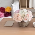 5 Bundles Real Touch Rose Flower Artificial Big Bloom Faux Rose for ...