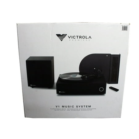 Victrola Premiere V1 Music System Turntable w/ Integrated Stereo ...
