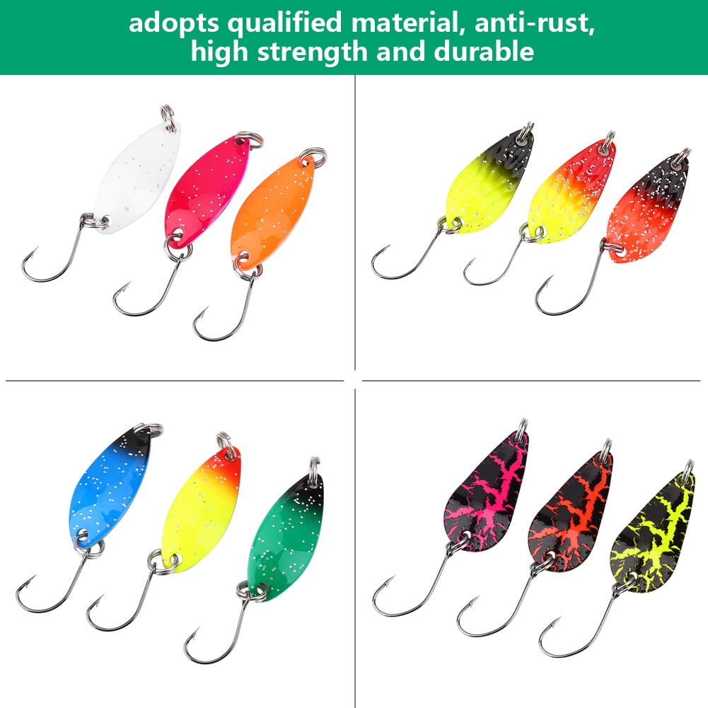 Click here for Estink Hard Lure Sequins Spoon Fishing Hook Fishin... prices