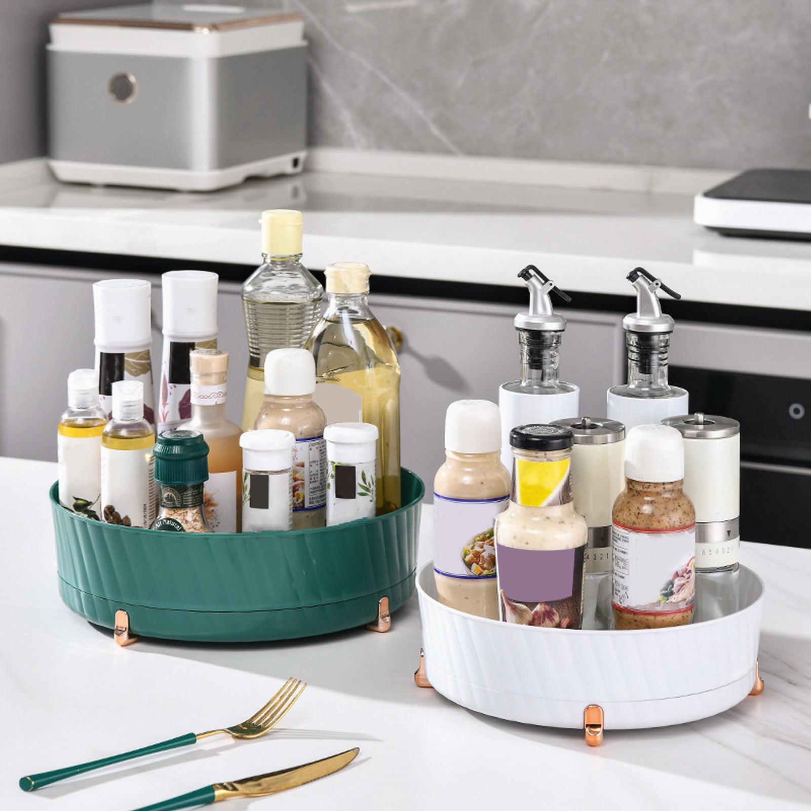 Hesroicy Rotating Storage Shelf - Space-Saving and Large Capacity ...