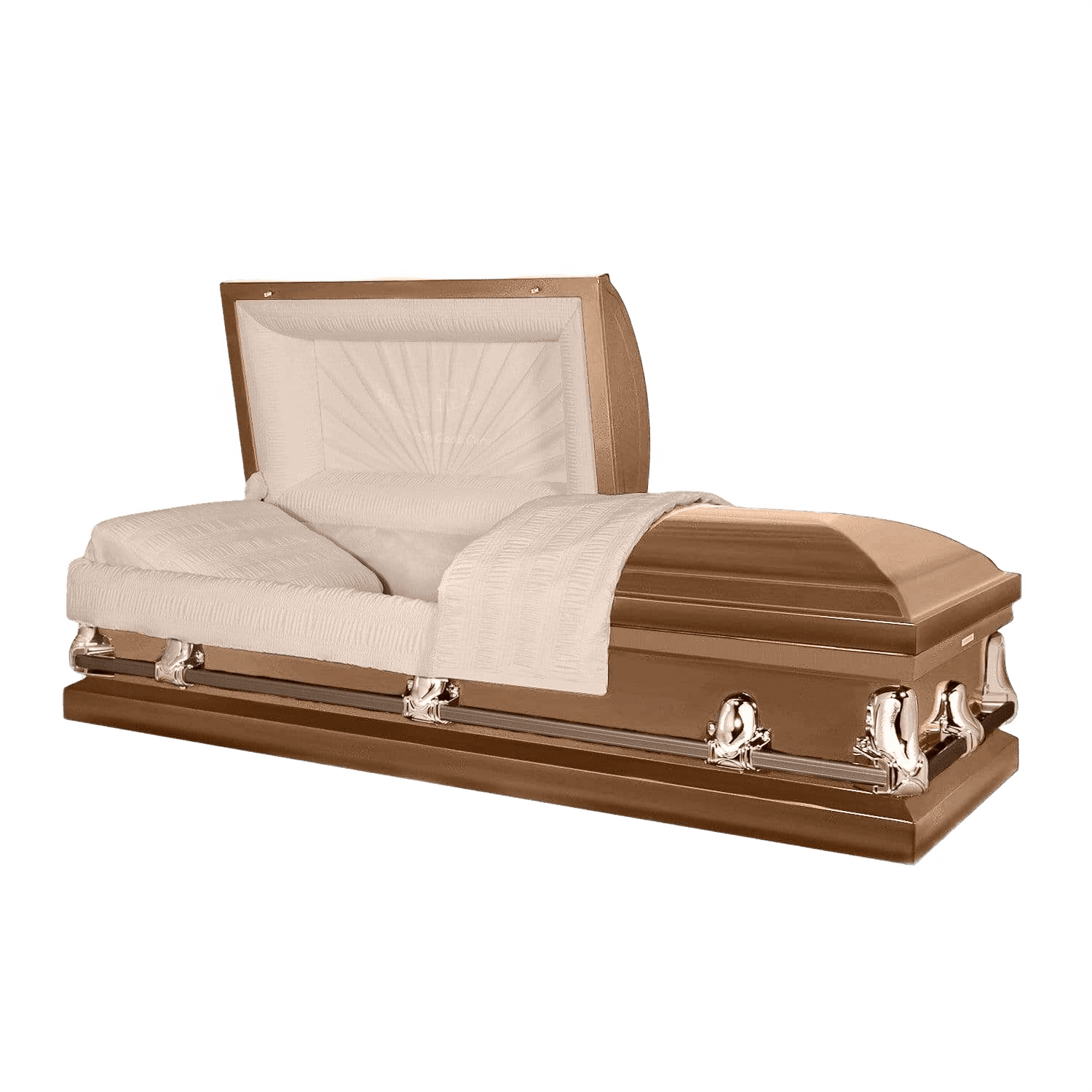 Titan Casket, Orion Series Steel Casket in Copper with Rosetan Interior ...