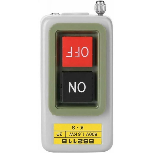 On/Off Push Button Switch, 3P AC 220V/380V BS211B Self-Latching Parts ...