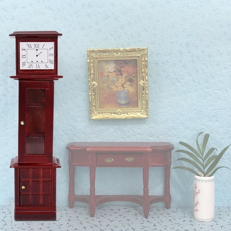 Grandfather Clock,1:12 Doll House Miniature Dollhouse Grandfather Clock ...
