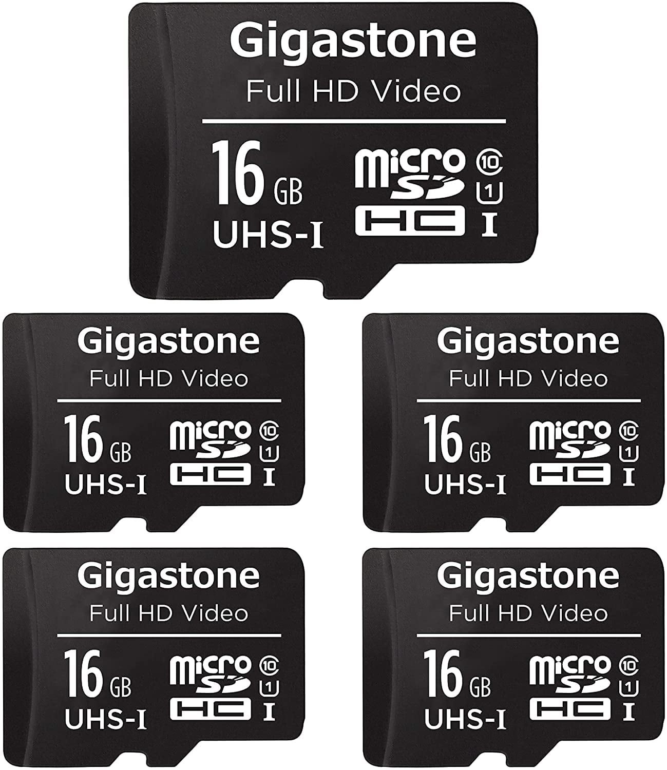 Gigastone 16GB Micro SD Card, FHD Video UHS-I U1 Class 10, for ...