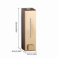 CEORPER Space Saving Wall Mounted Soap Dispenser Manual Press For Small ...