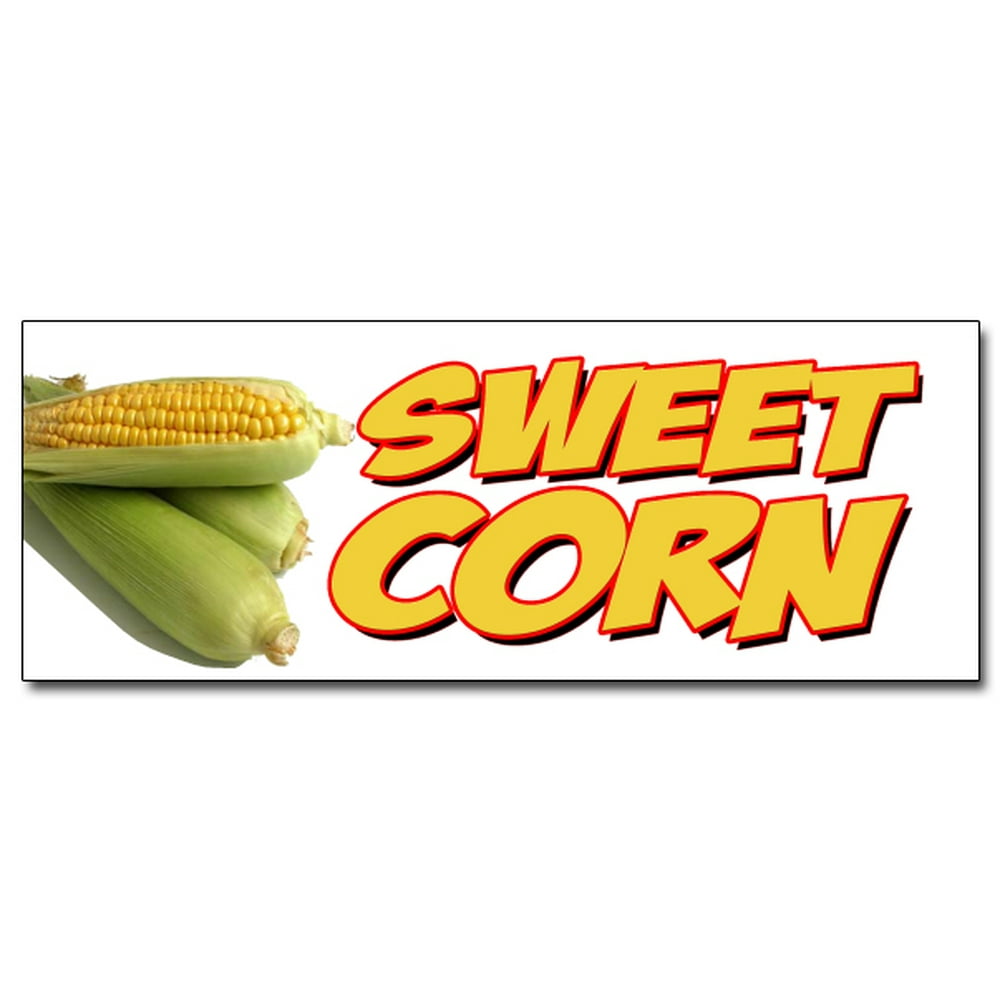 12" SWEET CORN DECAL sticker farmers market stand cob - Walmart.com ...