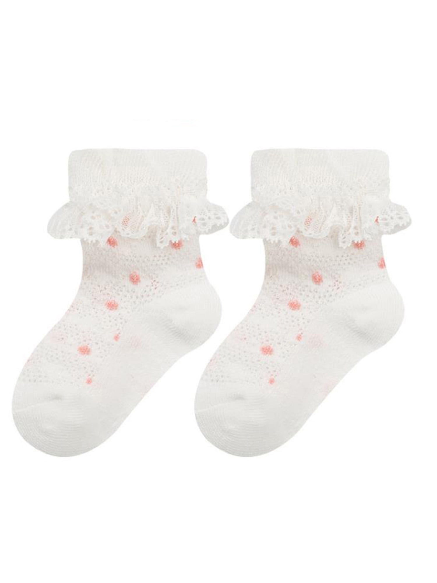 LSFYSZD Little Girl’s Short Tube Socks Fashion Jacquard Breathable Thin ...