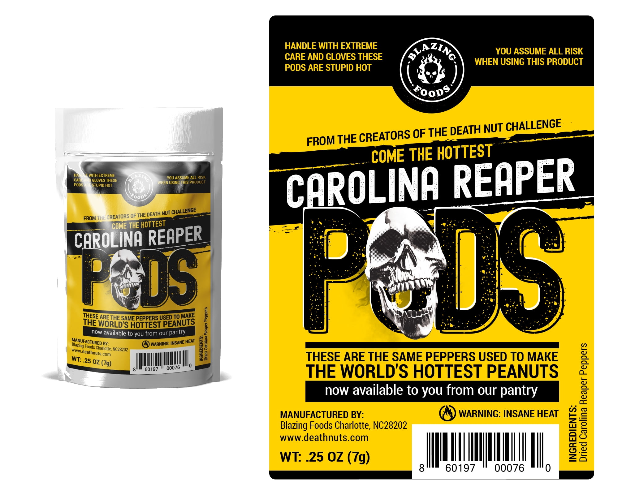 Carolina Reaper Pepper - whole air dried. Contains 8-12 of the world's ...