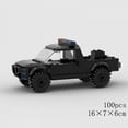 MOC Police Car SWAT Pickup Truck Classical Off-road Vehicle Brick Model ...