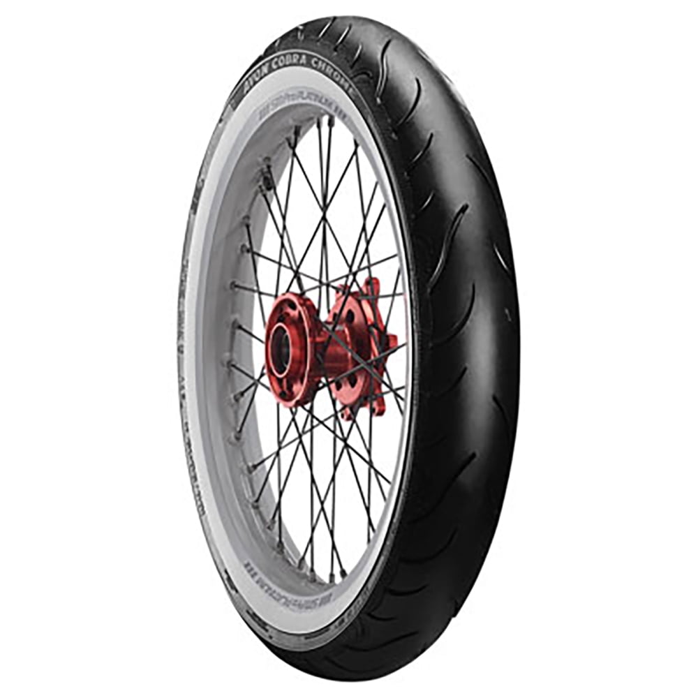 Avon Cobra Chrome AV92 Rear Motorcycle Tire 150/80B-16 (77V) Wide White ...