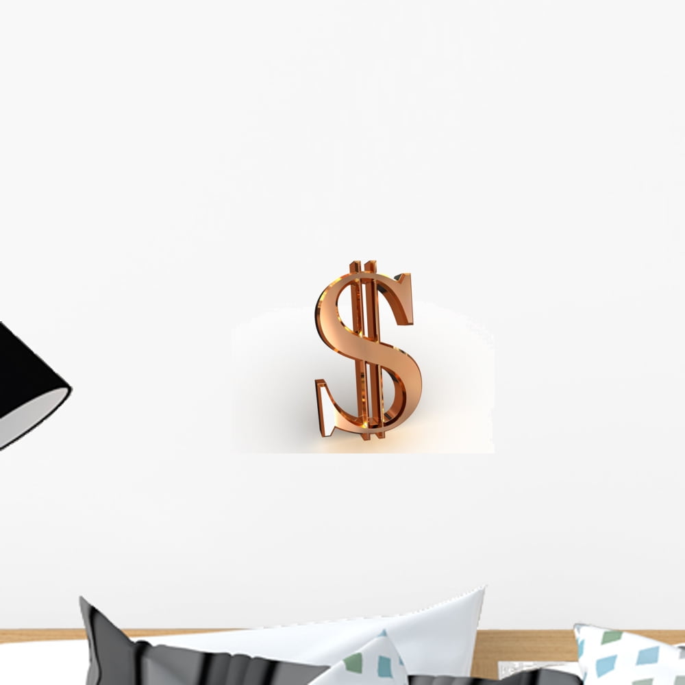 Dollar 3D Wall Mural Decal by Wallmonkeys Vinyl Peel and Stick Graphic ...