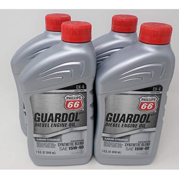 Phillips 66 15W40 Guardol Diesel Oil Quart 1077867 (Pack of 4 ...