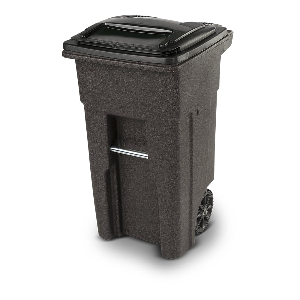 Toter 32 Gallon Trash Can Brownstone With Wheels And Lid Walmart toter-32-gallon-trash-can-brownstone-with-wheels-and-lid-walmart