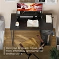 39 Inch Computer Desk with Monitor Stand Small Home Office Desks with ...