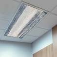 1 Pack Blue Beige Stripes Fluorescent Light Covers for Ceiling Lights ...