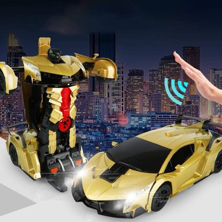 Transform Car Robot Toy Children Transforming Robot Remote Control Car ...