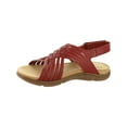 Easy Spirit Womens Mar Leather Slingback Flat Sandals - Walmart.com