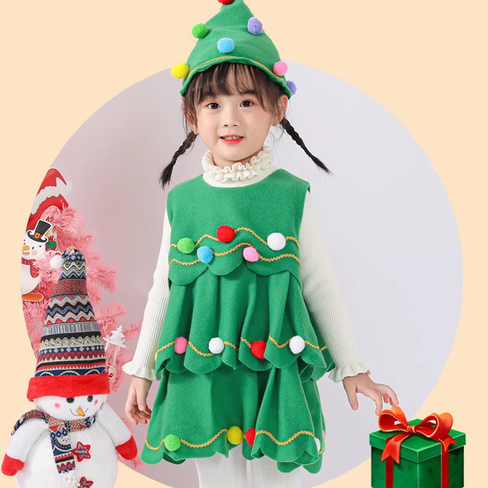 Click here for Wenxiaoo Kids Christmas Tree Costume Outfit For Gi... prices