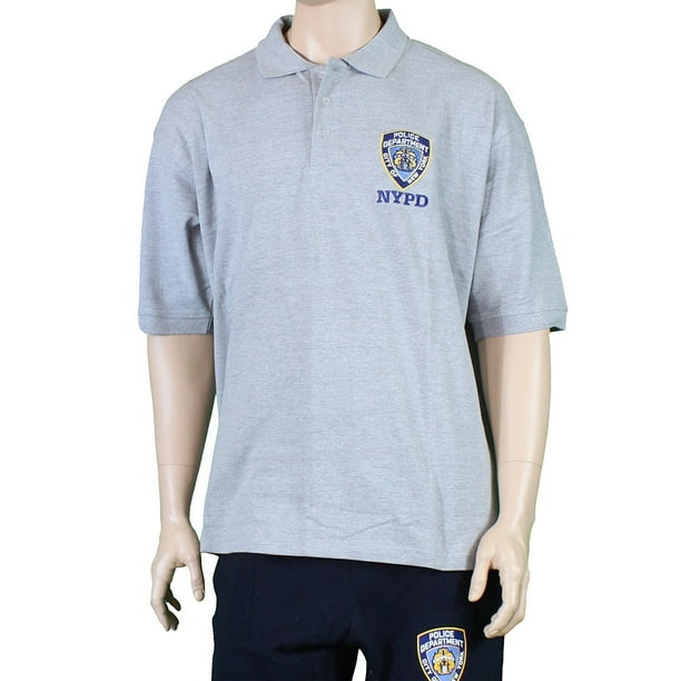 NYPD - NYPD Official Embroidered Logo Polo Shirt Gray Xl - Walmart.com ...