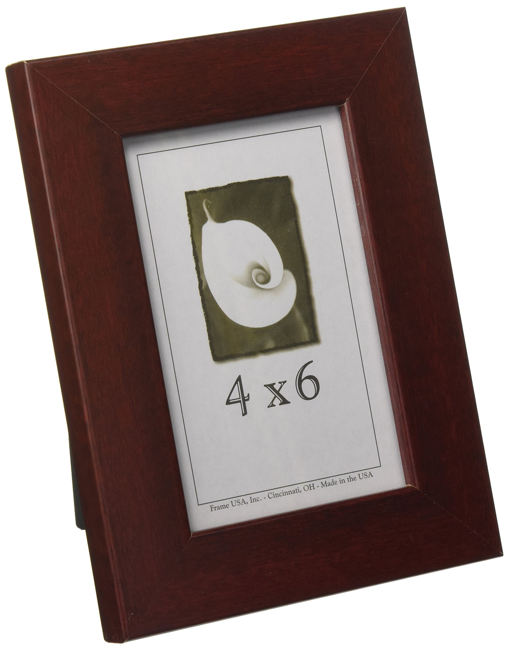 4x6 Wood Picture Frame (Red Mahogany) - Made in the USA - Walmart.com