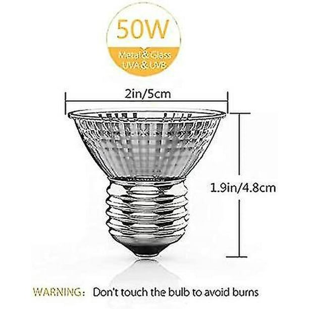 Tortoise Heat Lamp Bulb,uva Uvb 50w E27 Reptile Bulb Heater Bulb Lamp ...