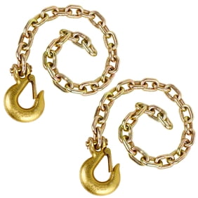FULTON SAFETY CHAIN, GRADE 70, 3/8" X 36" w/ 3/8" CLEVIS HOOK # ...