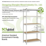 Alden Design 5-Shelf Boltless & Adjustable Steel Storage Shelf Unit ...