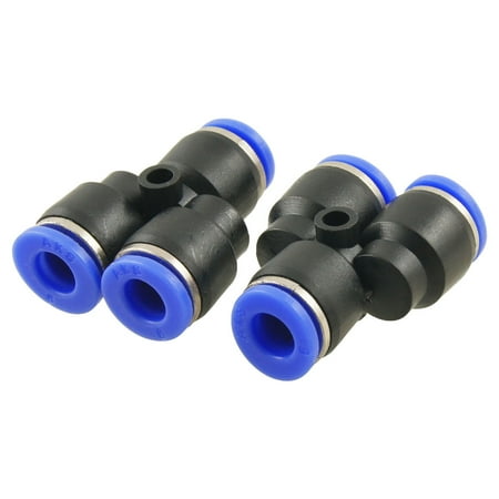 Unique Bargains 2 Pcs 6mm to 6mm Y Type Quick Push in Pneumatic ...