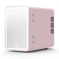 JGJJUGN Compact 4L Mini Refrigerator with Lighted Makeup Mirror for Car ...