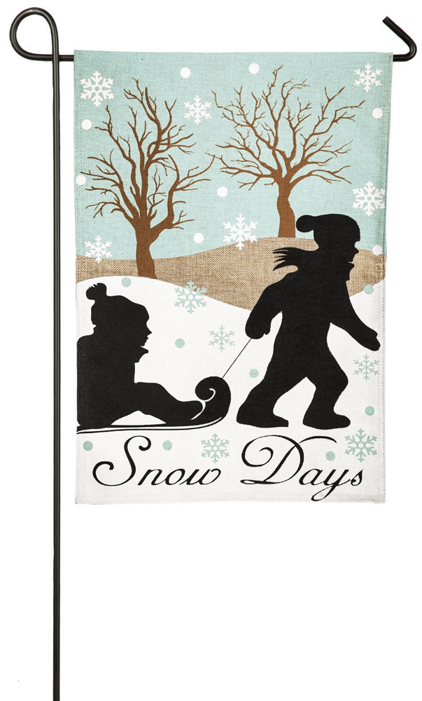 Evergreen Snow Day Applique Garden Flag, 12.5 x 18 inches - Walmart.com