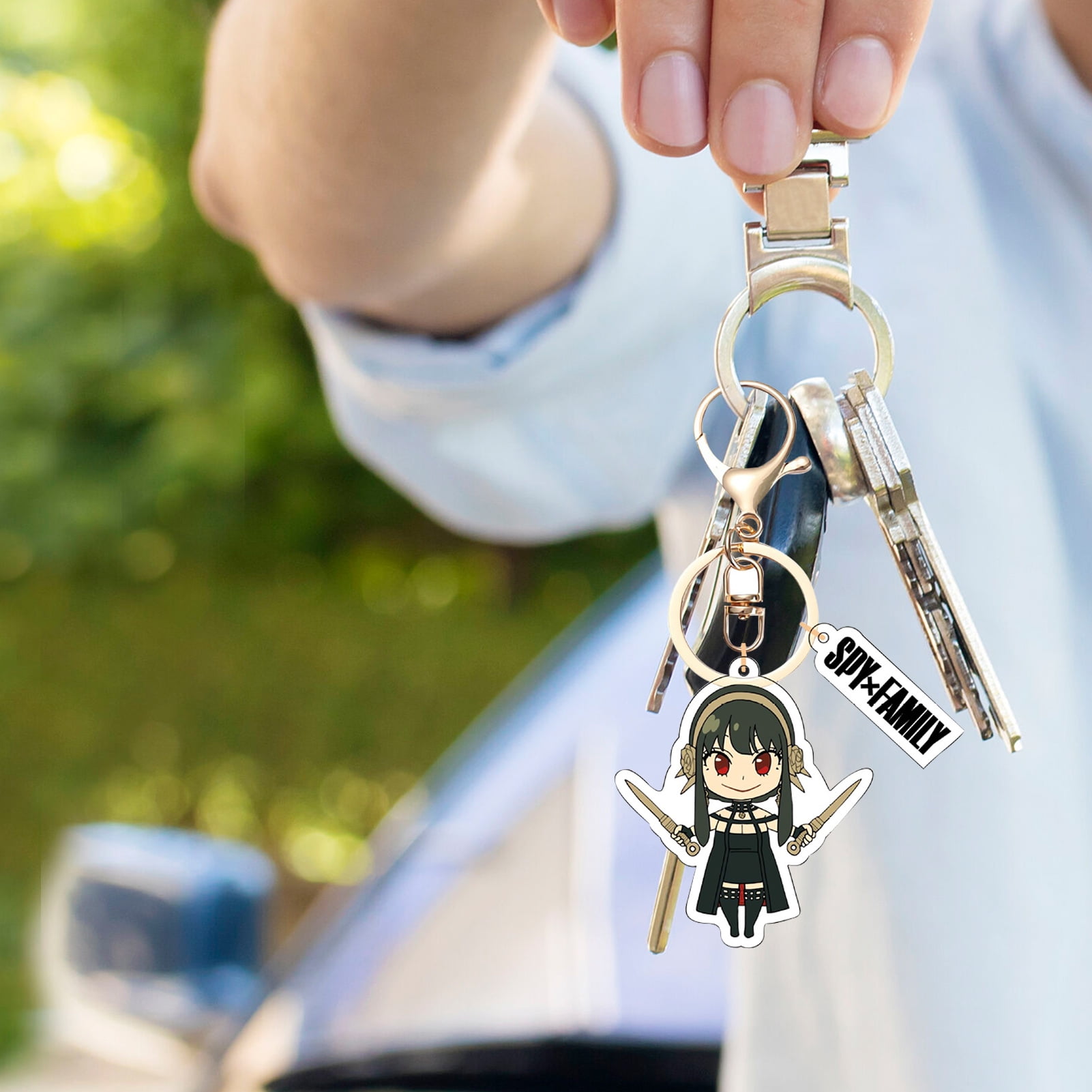 Buy DraggmePartty SPY × FAMILY Keychain Anya Yor Forger Figure Cosplay ...