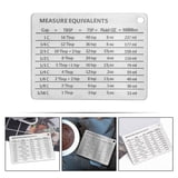 2 Pack Stainless Steel Fridge Magnet Home Accessory Bakery Measure ...